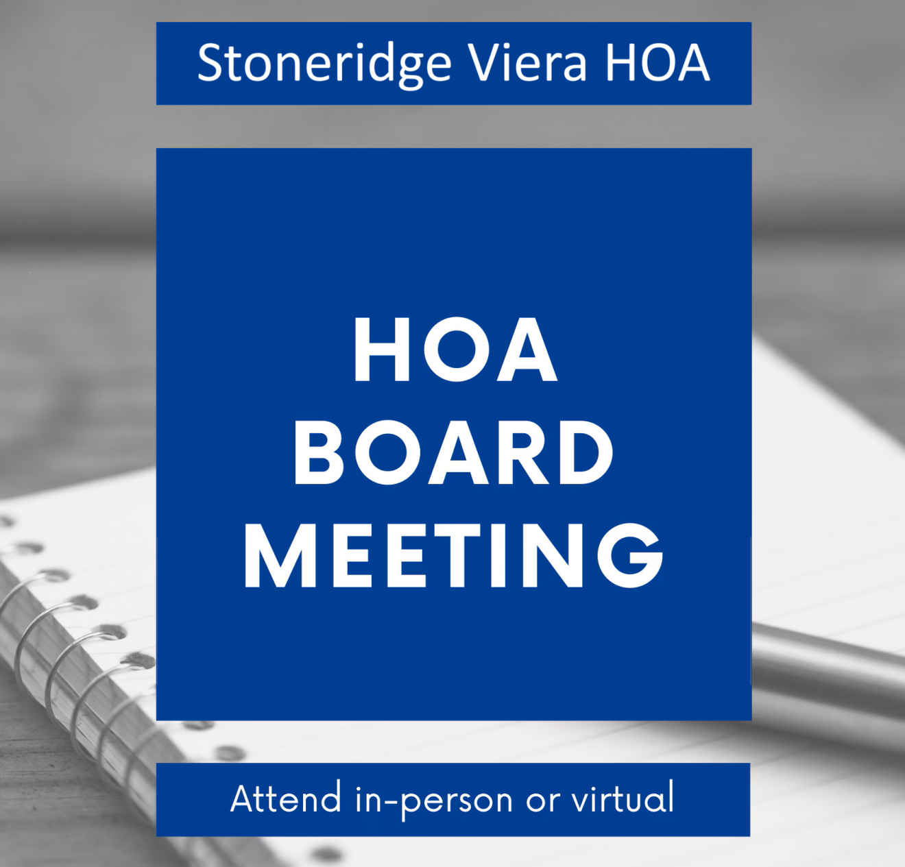 HOA Board Meeting – July 15, 2025 – Stoneridge Viera Townhome Association